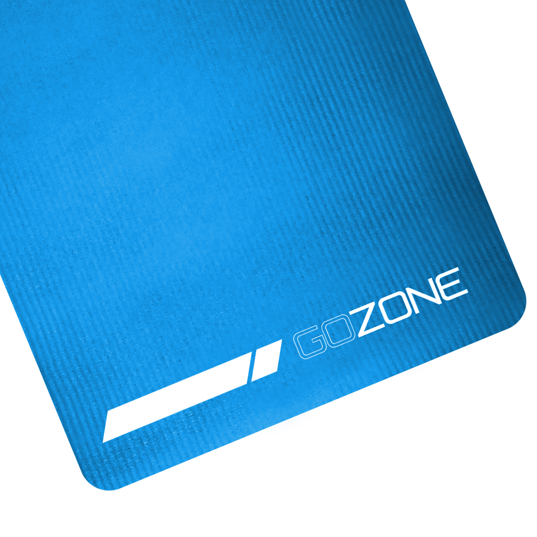 Fitness Mat with Carry Strap – Blue – GoZone – GoZone Canada