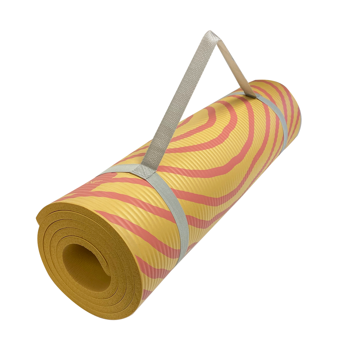 10mm Abstract Arc Printed Exercise Mat – Yellow/Red – GoZone – GoZone ...
