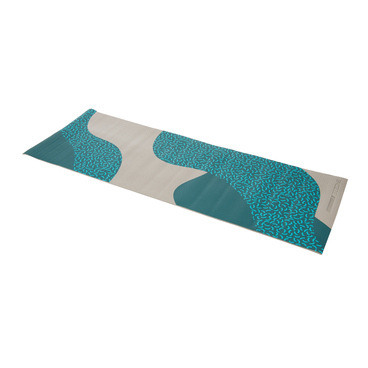 6mm PVC Sprinkles Printed Yoga Mat – 24" x 68" – Blue/Grey – GoZone ...